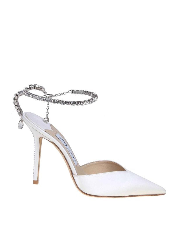 Slingback Saeda 100 In Raso Jimmy Choo – Lambitelli
