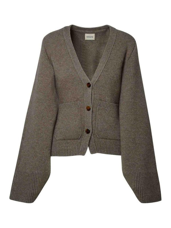Cardigan Iconico In Cashmere Color Cammello Khaite – Lambitelli