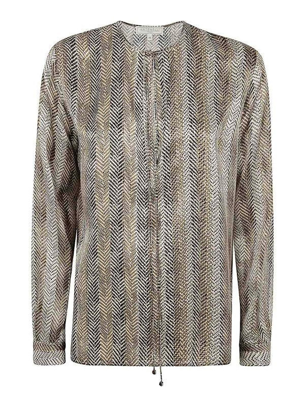 Blusa Stampata Girocollo Brunale Antonelli Firenze – Lambitelli