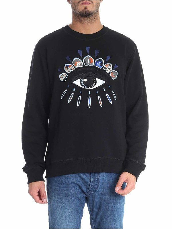 Felpa Nera Occhi Indonesiano Kenzo – Lambitelli